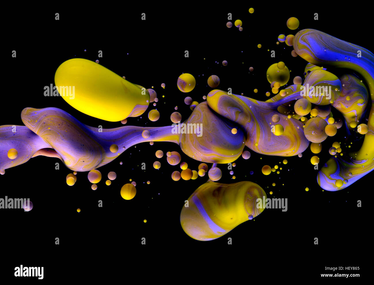 Liquid Colors Under Water Stock Photo - Alamy