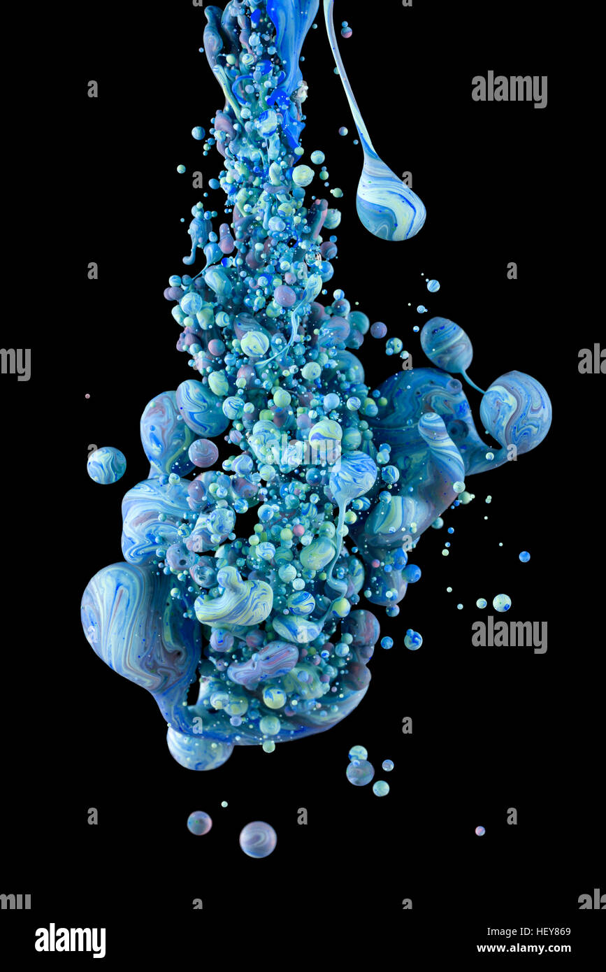 Liquid Colors Under Water Stock Photo - Alamy