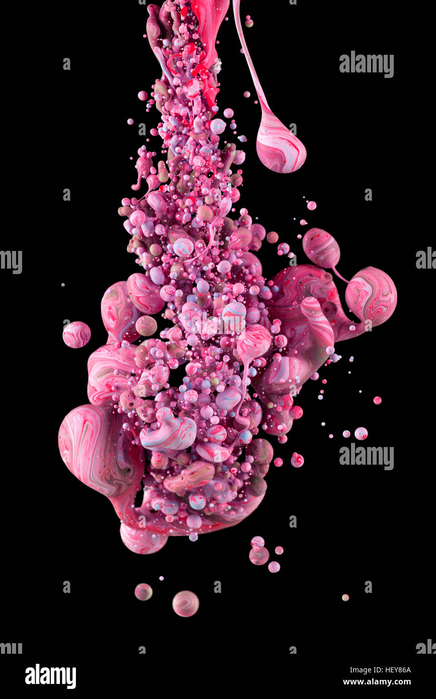 Liquid Colors Under Water Stock Photo - Alamy