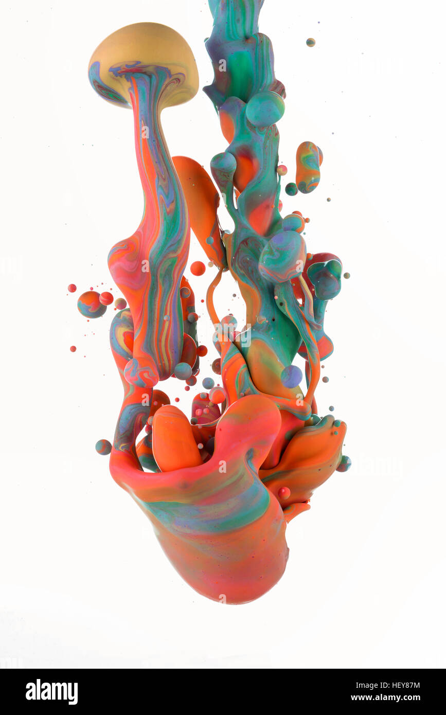 Liquid Colors Under Water Stock Photo - Alamy