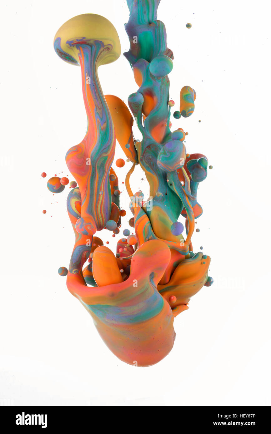 Liquid Colors Under Water Stock Photo - Alamy