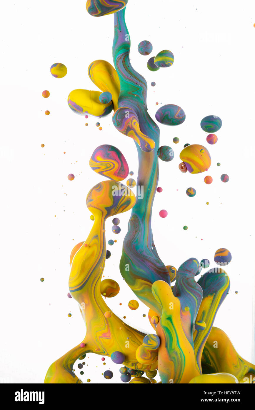 Liquid Colors Under Water Stock Photo - Alamy
