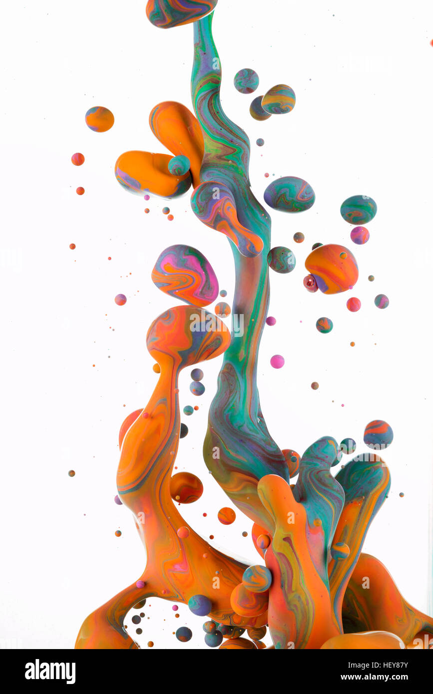 Liquid Colors Under Water Stock Photo - Alamy