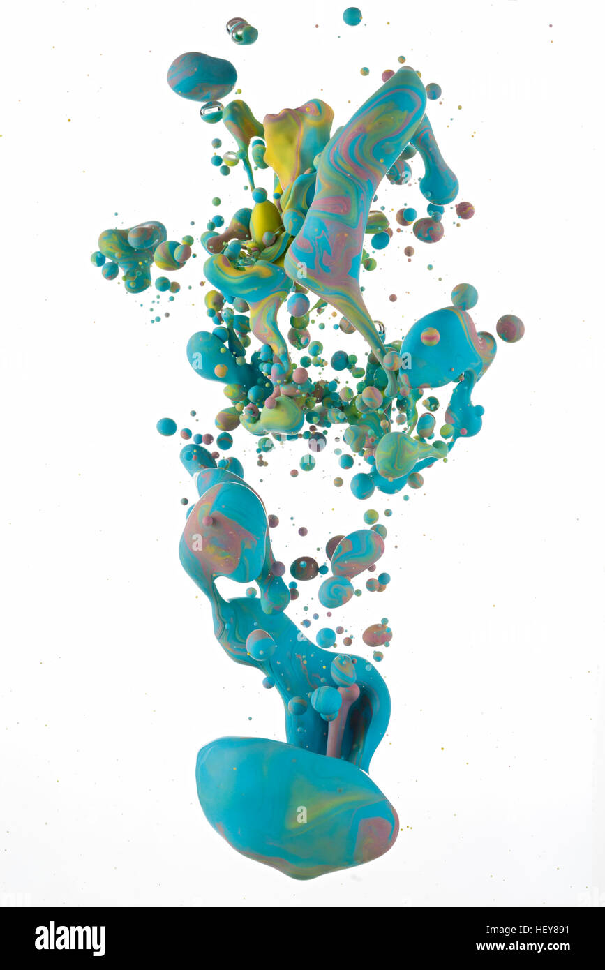 Liquid Colors Under Water Stock Photo - Alamy
