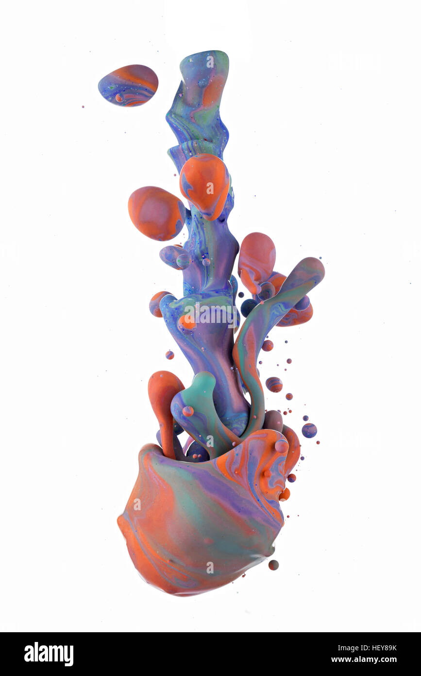 Liquid Colors Under Water Stock Photo - Alamy