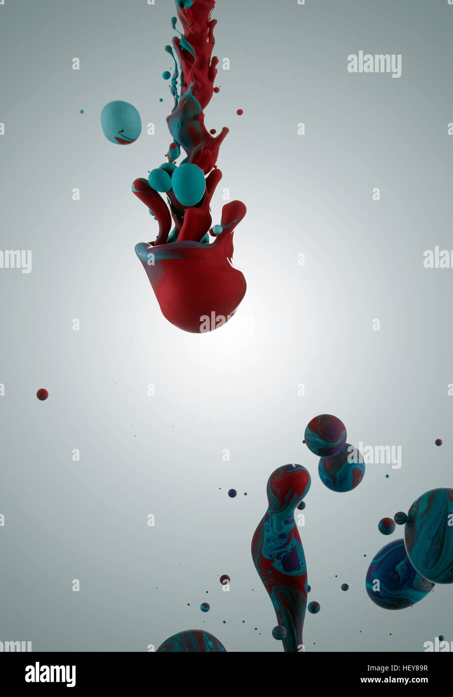 Liquid Colors Under Water Stock Photo - Alamy