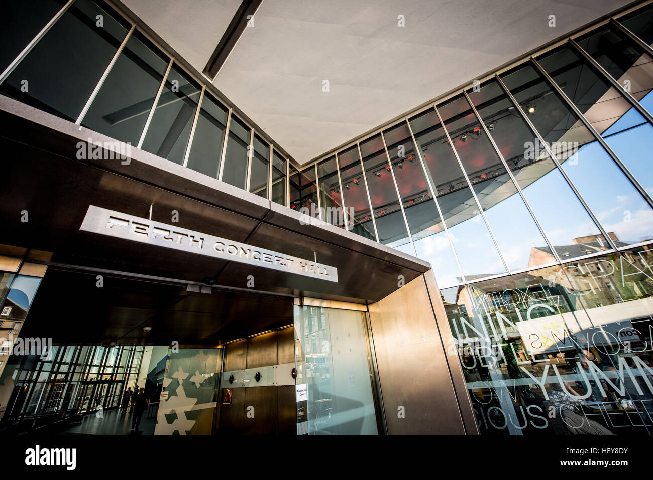 Perth Concert Hall, Scotland, entrance Stock Photo - Alamy