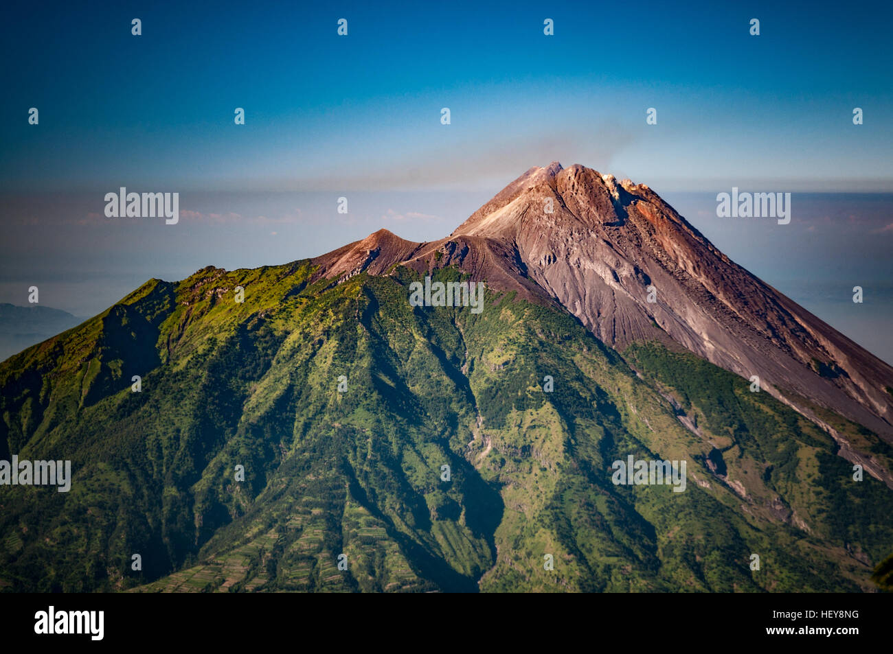 Photo of Mt. Merbabu, also called mountain of ashes, which is dormant ...