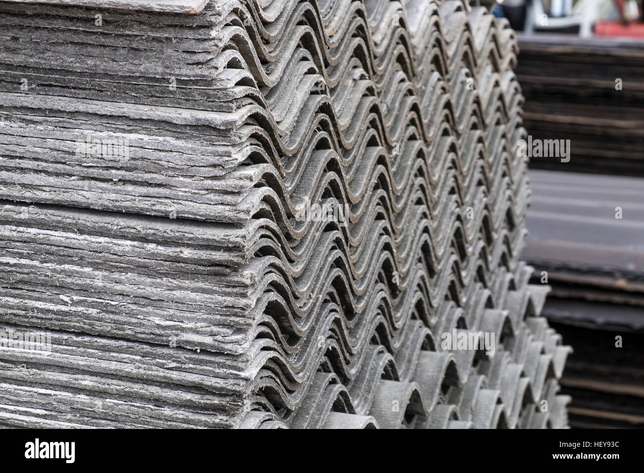 Asbestos corrugated sheets hi-res stock photography and images - Alamy