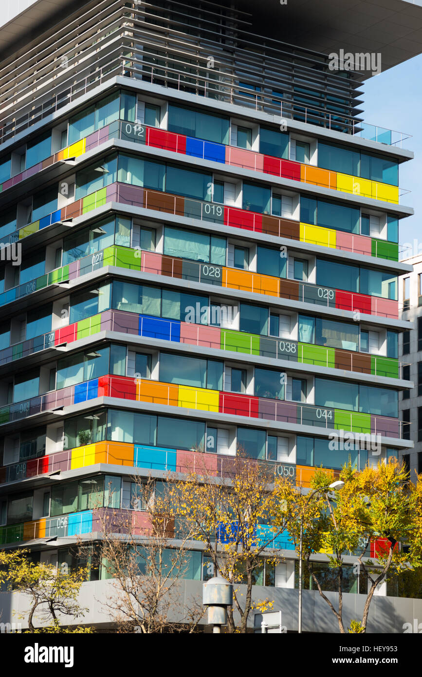 Colourful apartment block hi-res stock photography and images - Alamy
