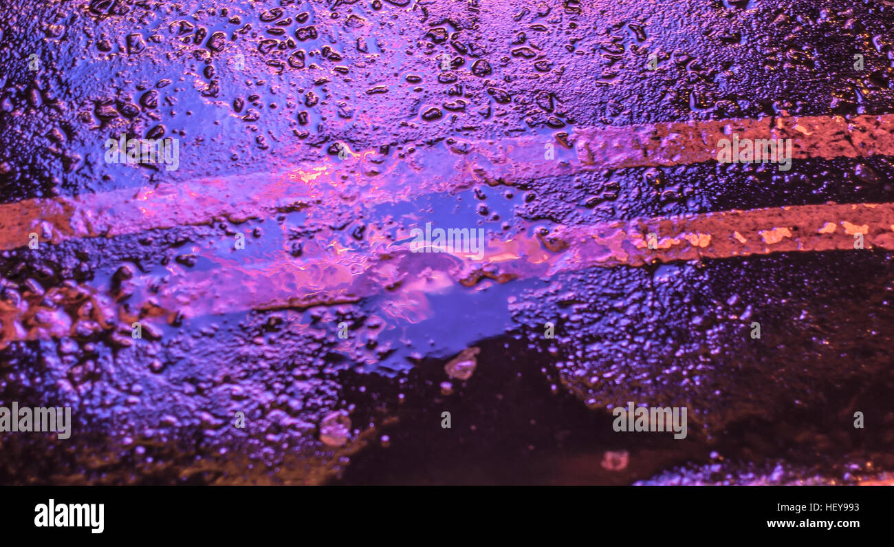 Close shot of a water puddle Stock Photo - Alamy