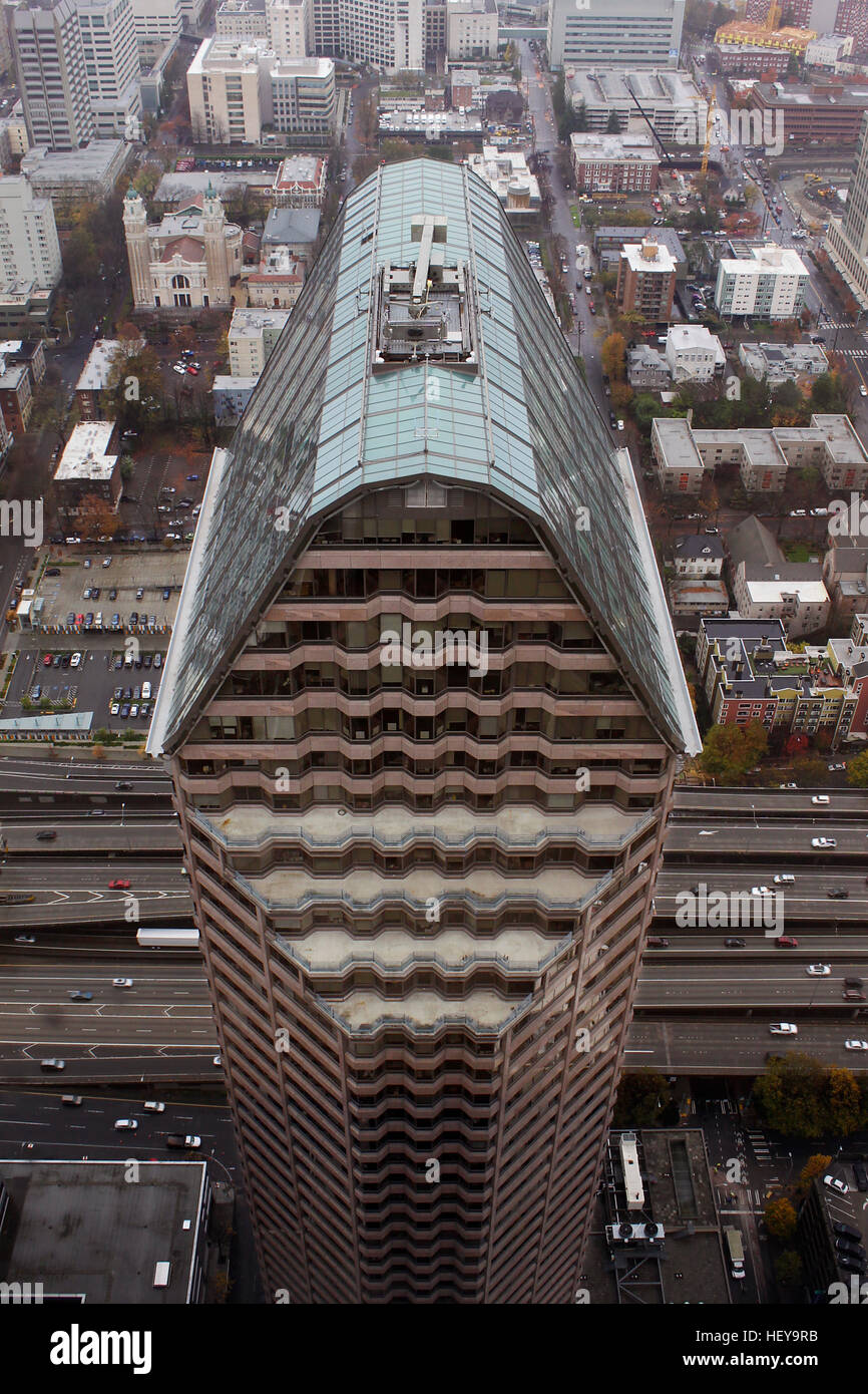 Looking down at building Stock Photo - Alamy
