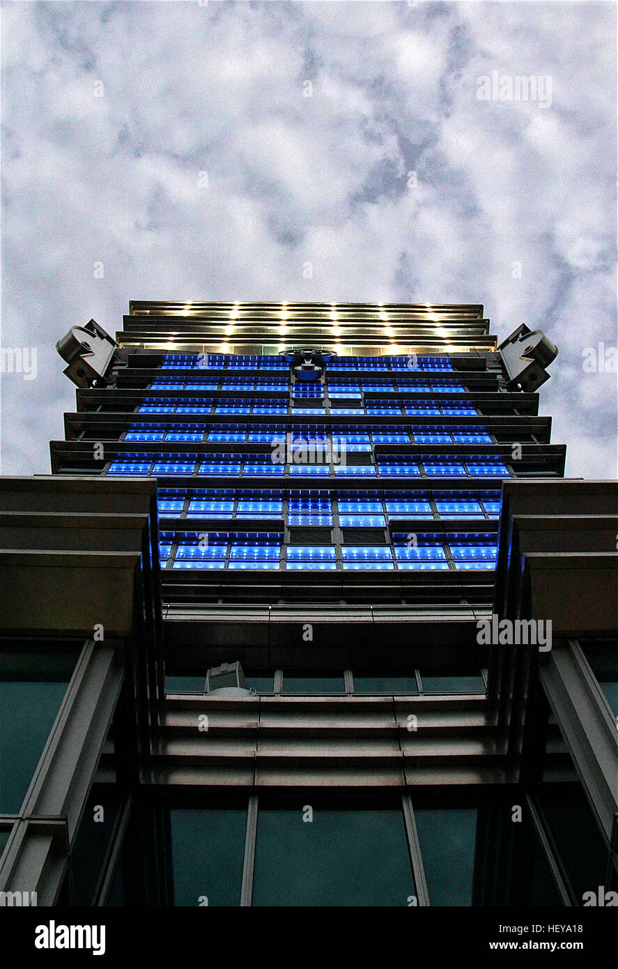 Looking up tower building Stock Photo - Alamy