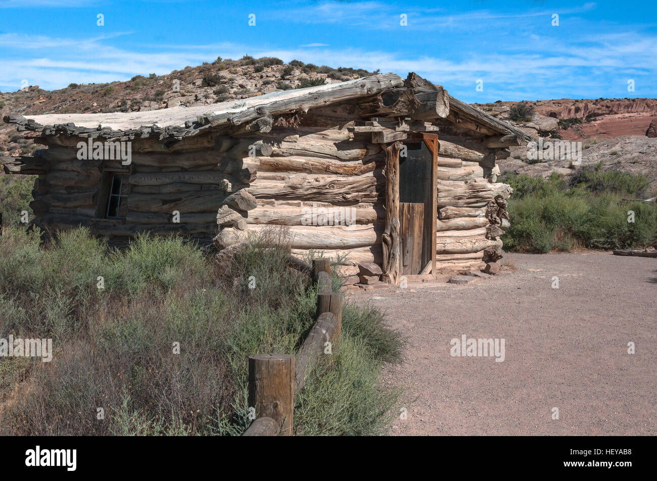 Wolfe Ranch in Arches National Park, Utah Stock Photo - Alamy