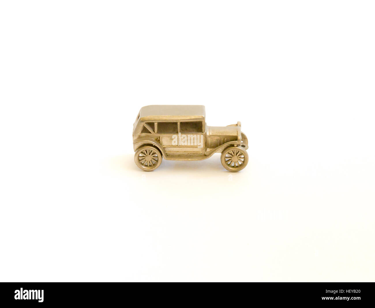 The Miniature silver toy car Stock Photo - Alamy