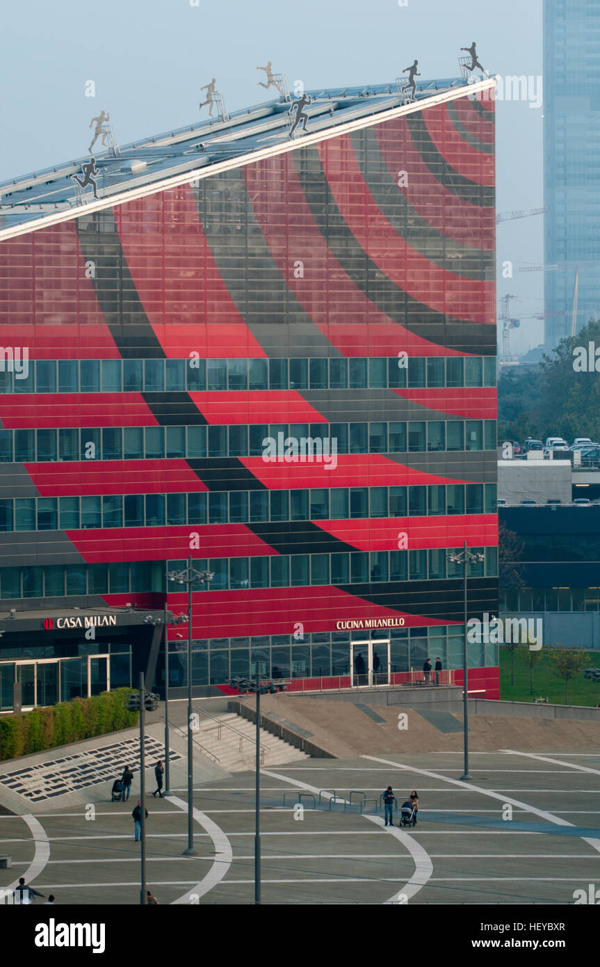 The modern building of Milan f.c. "Casa Milan" - Italy Stock Photo - Alamy
