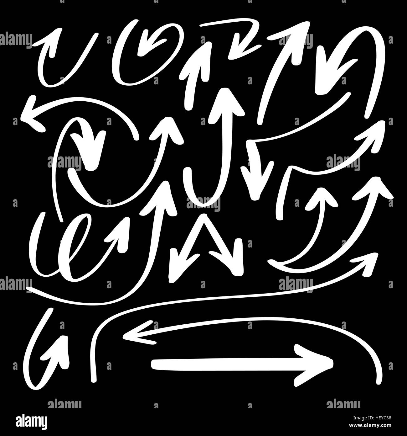 Lines arrows on black Stock Vector Images - Alamy