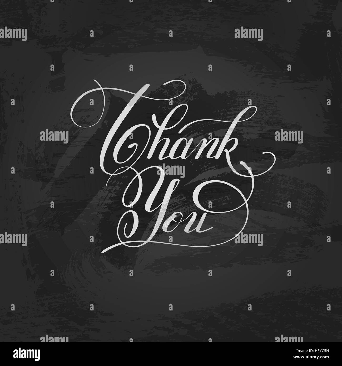 modern calligraphy thank you handwritten lettering Stock Vector Image ...
