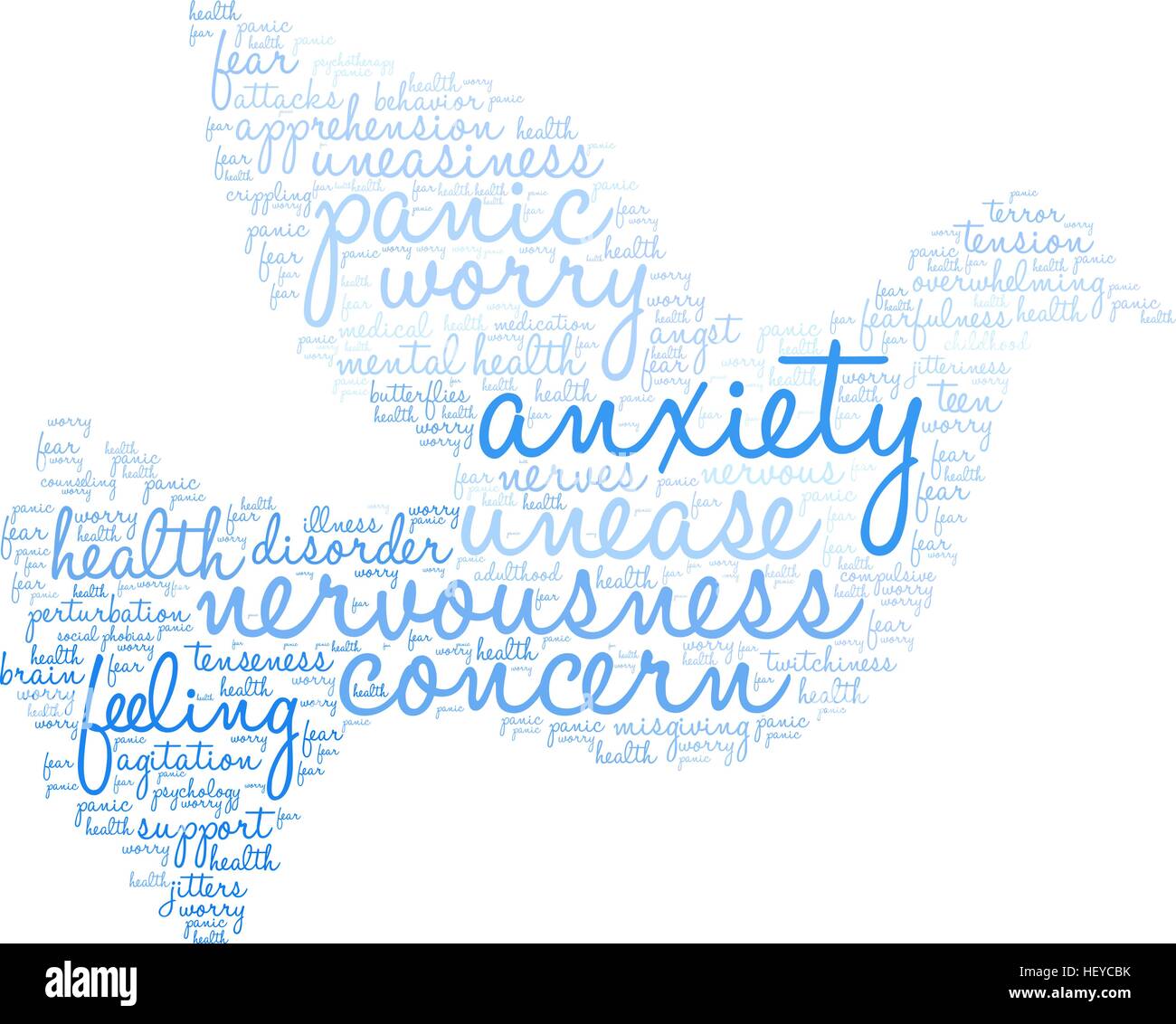 Anxiety word cloud on a white background Stock Vector Image & Art - Alamy