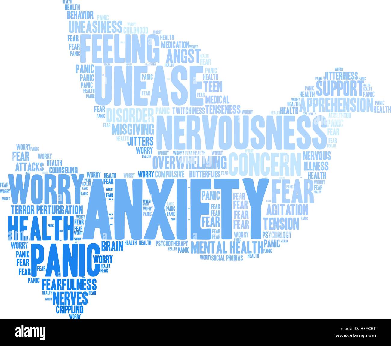 Anxiety word cloud on a white background Stock Vector Image & Art - Alamy