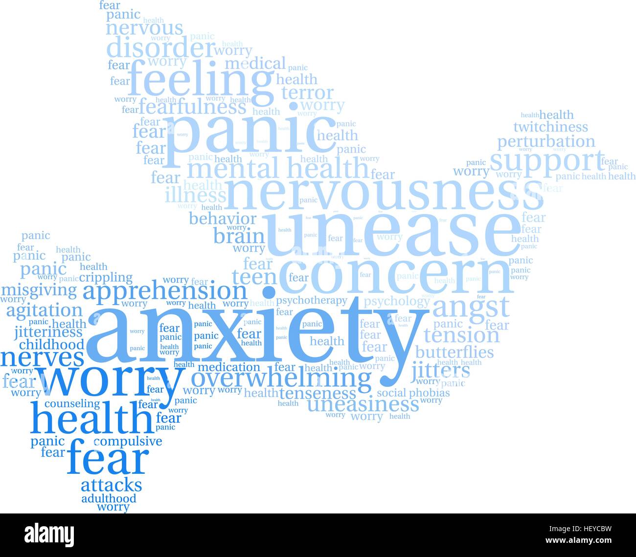 Anxiety word cloud on a white background Stock Vector Image & Art - Alamy