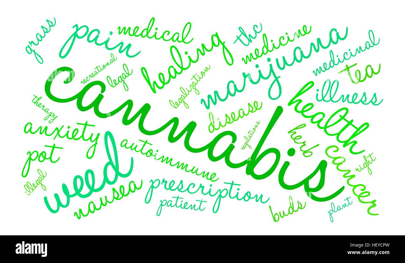 Cannabis word cloud on a white background Stock Vector Image & Art - Alamy