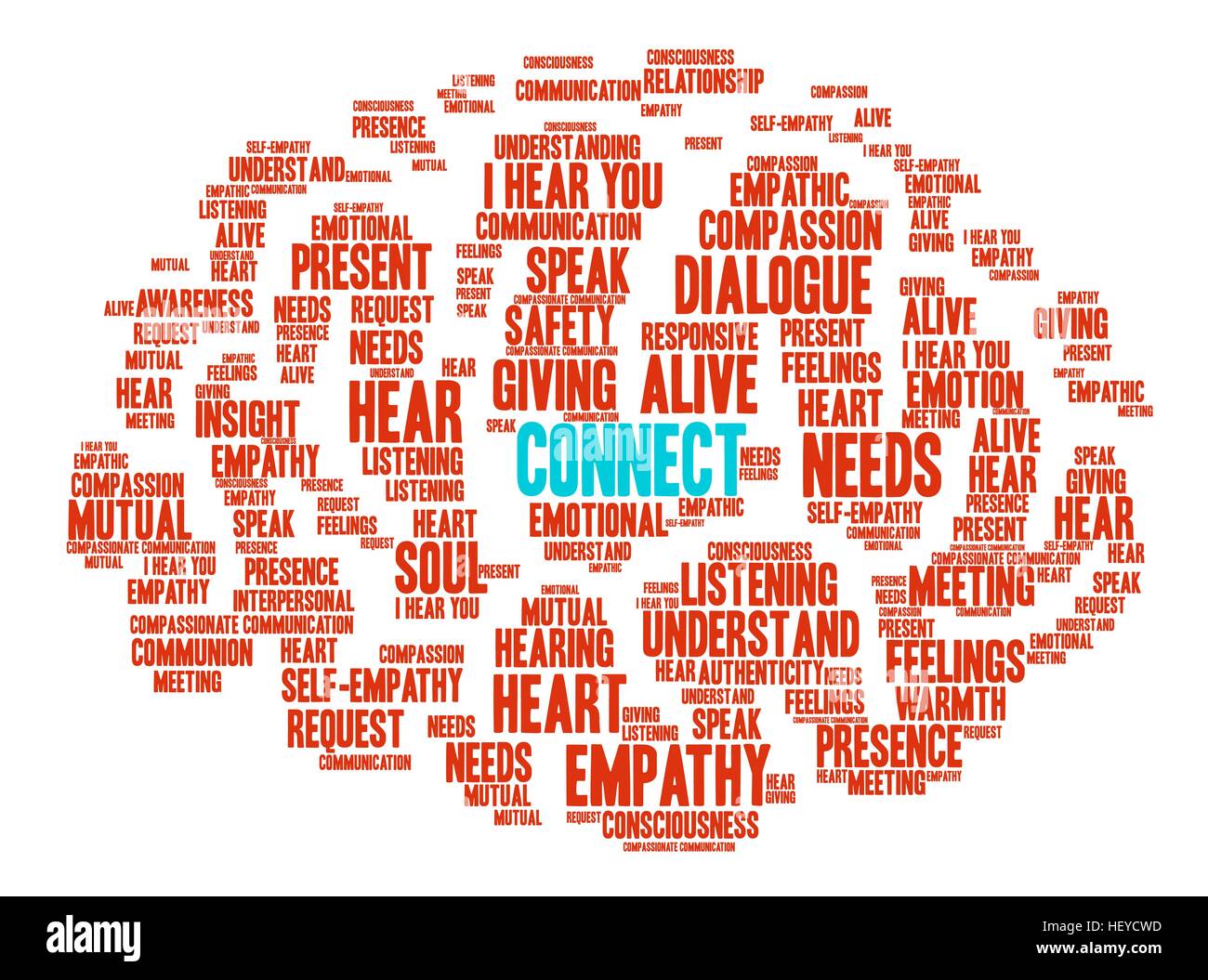 Connect word cloud on a white background Stock Vector Image & Art - Alamy