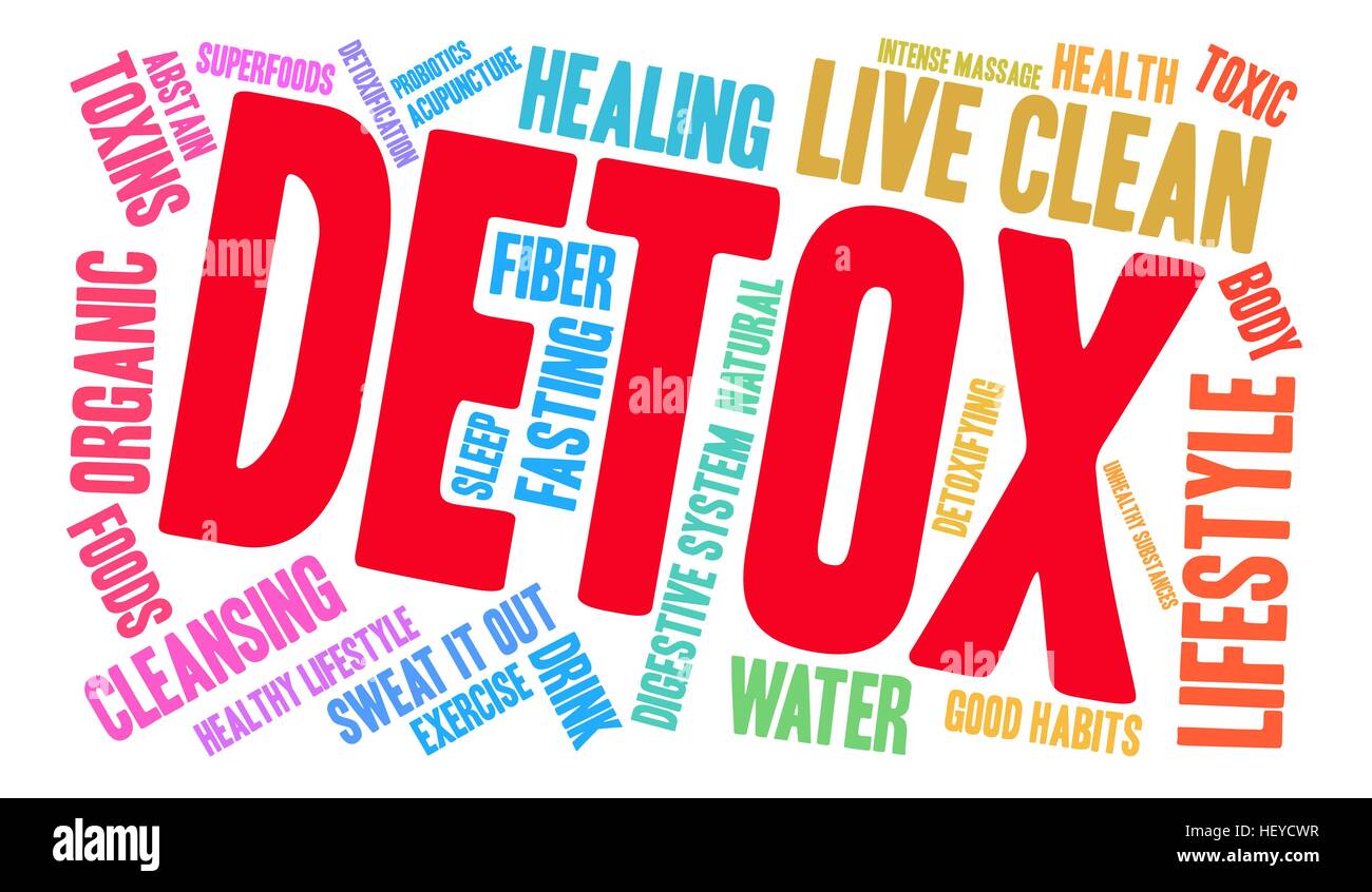 Detox word cloud on a white background Stock Vector Image & Art - Alamy