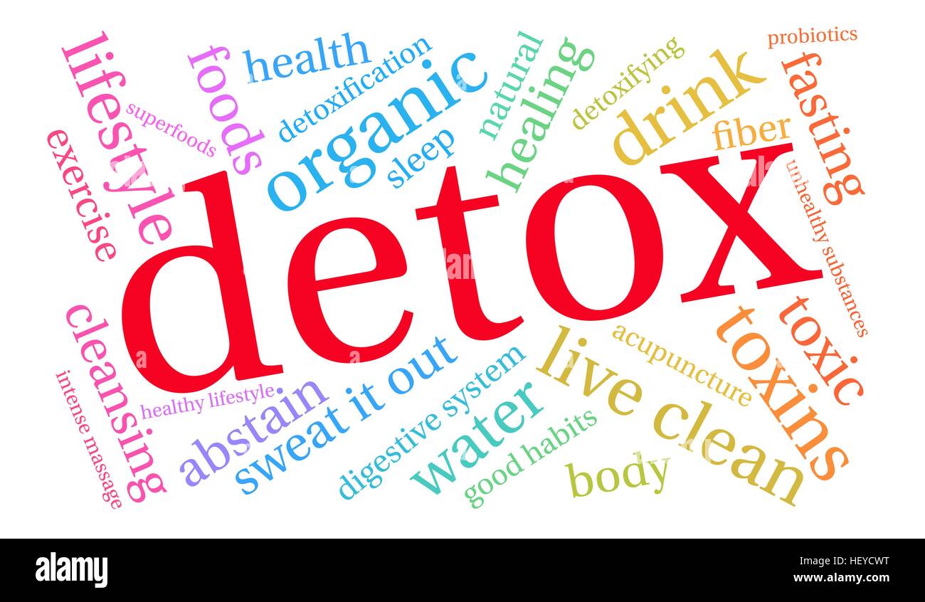 Detox word cloud on a white background Stock Vector Image & Art - Alamy
