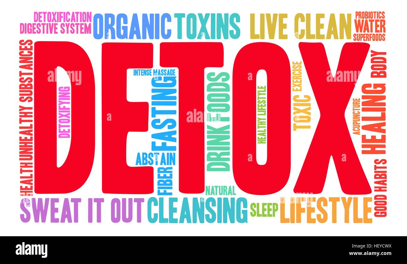 Detox word cloud on a white background Stock Vector Image & Art - Alamy