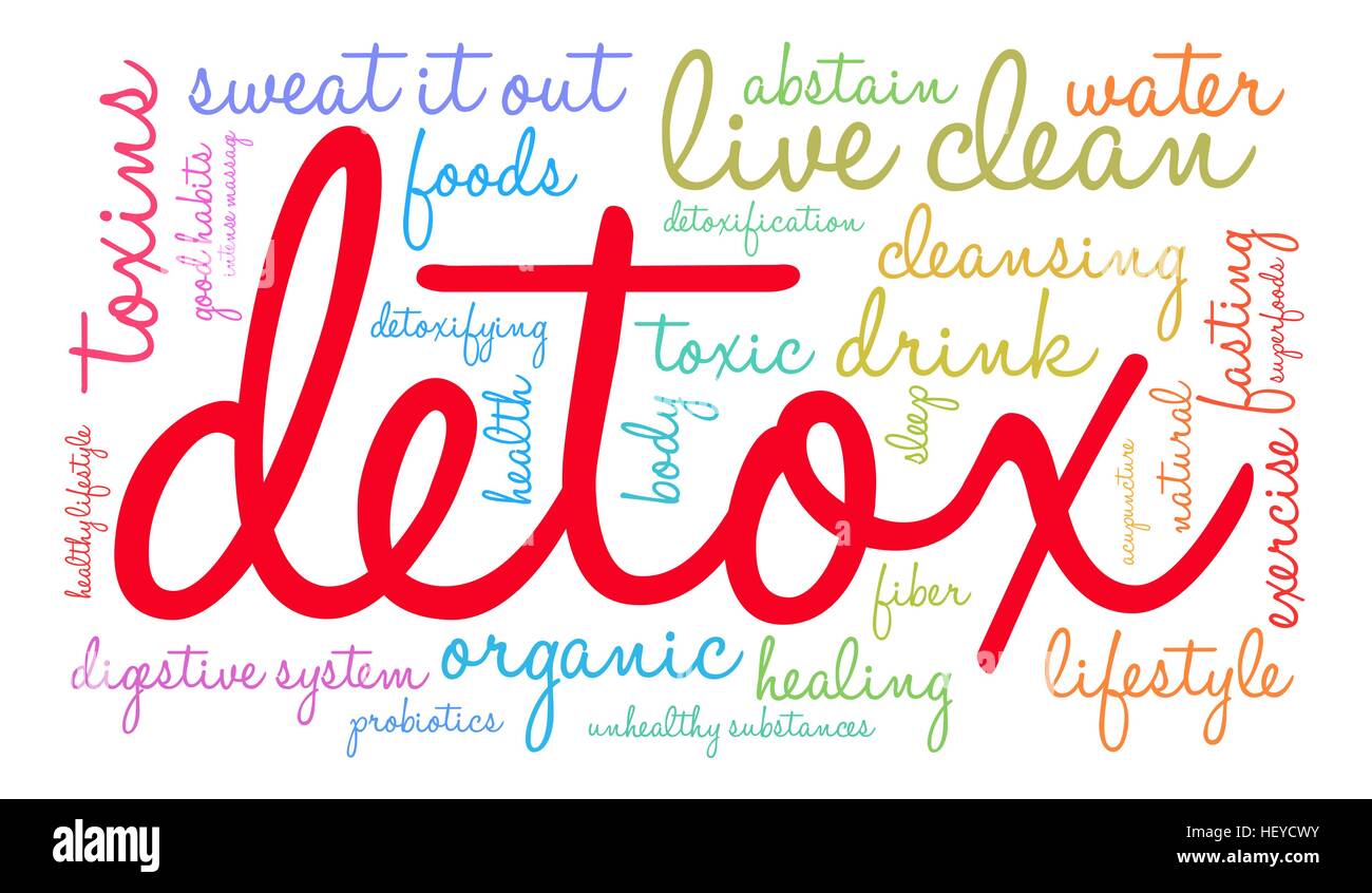 Detox word cloud on a white background Stock Vector Image & Art - Alamy