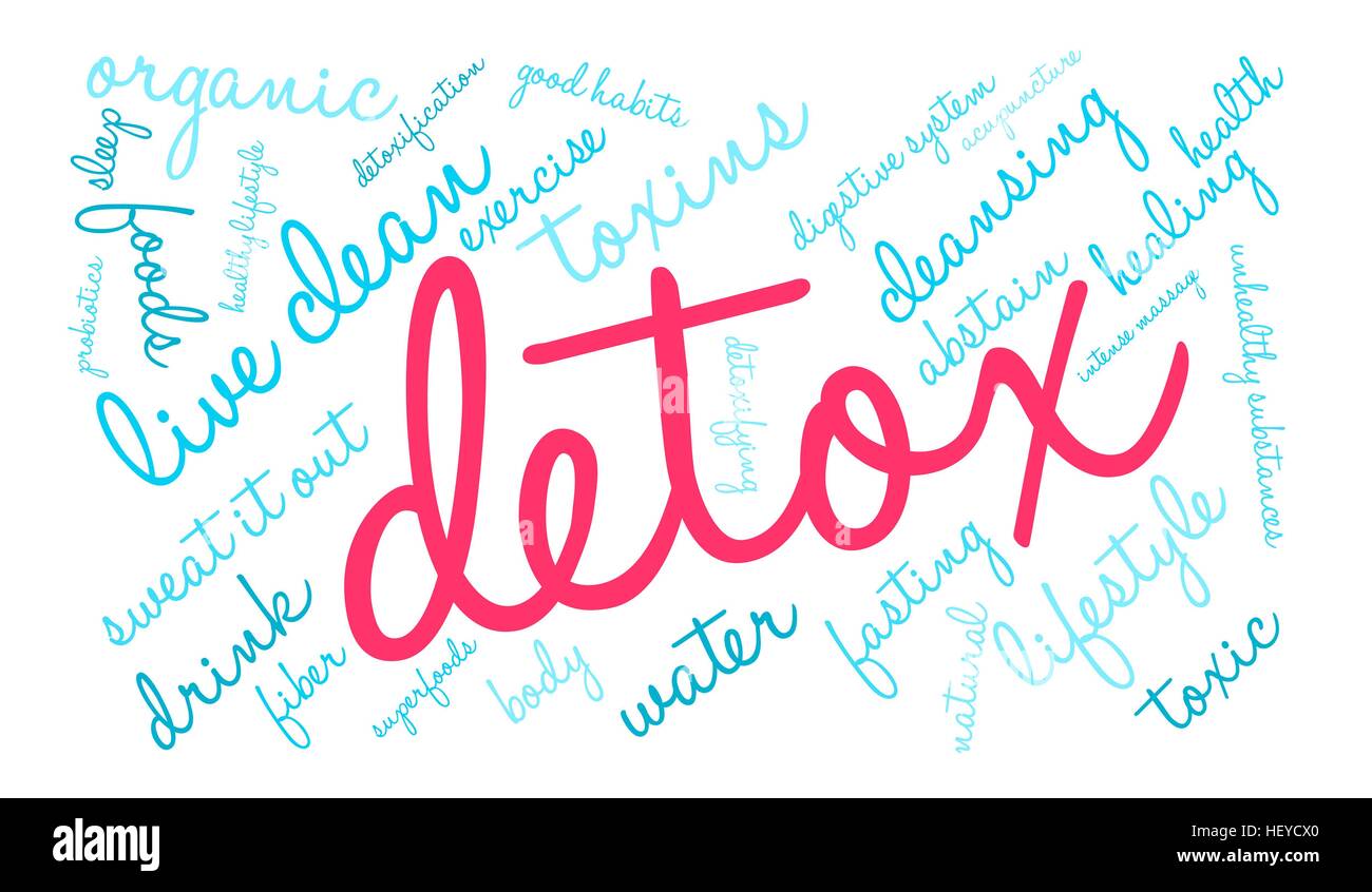 Detox word cloud on a white background Stock Vector Image & Art - Alamy