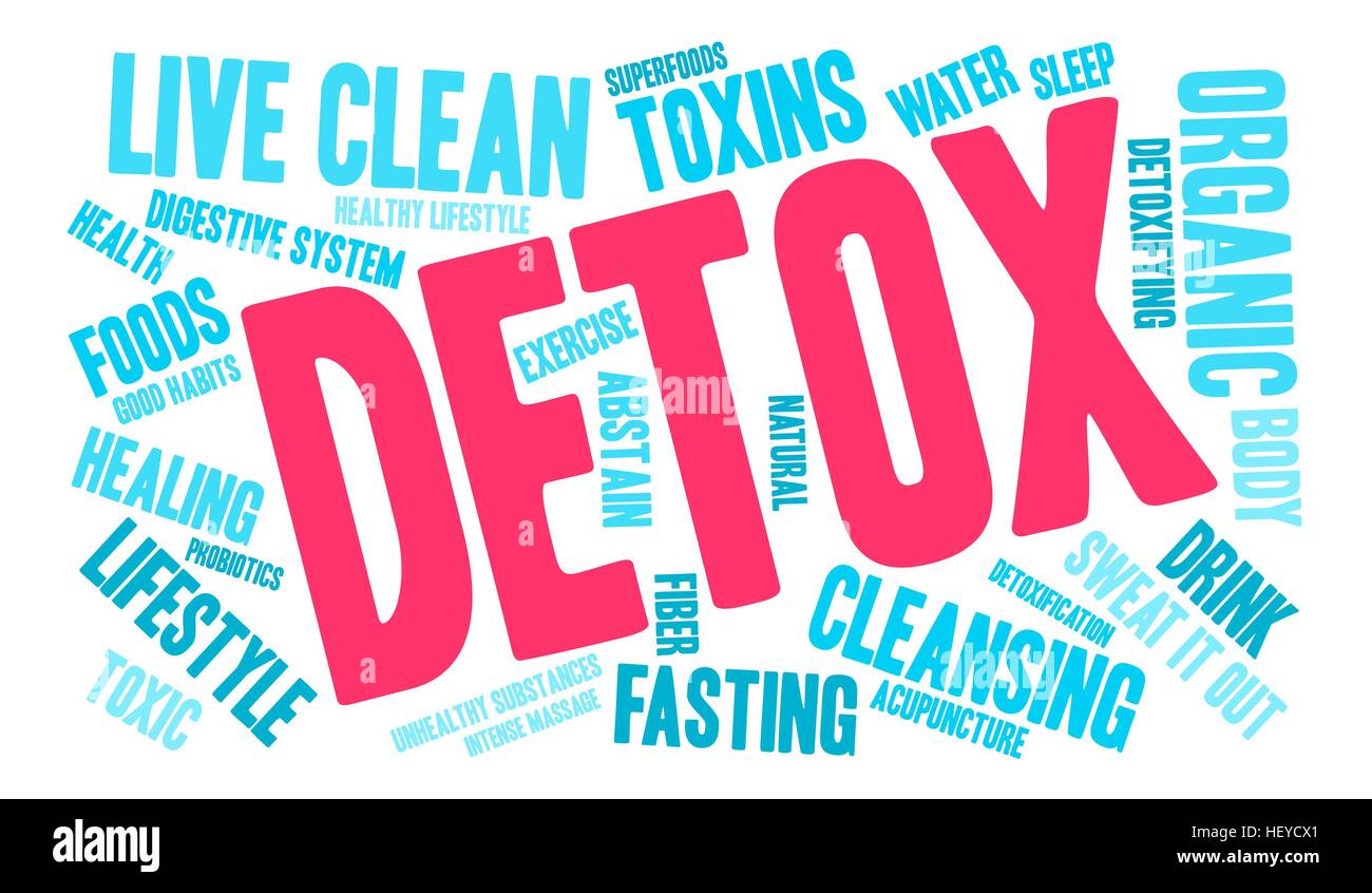 Detox word cloud on a white background Stock Vector Image & Art - Alamy