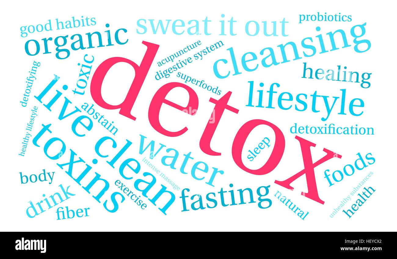 Detox word cloud on a white background Stock Vector Image & Art - Alamy