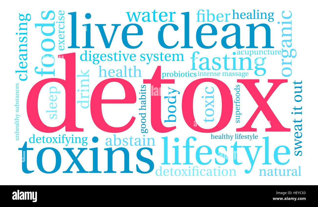 Detox word cloud on a white background Stock Vector Image & Art - Alamy