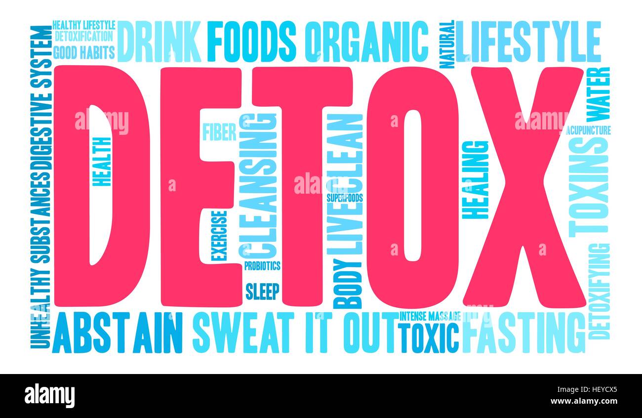 Detox word cloud on a white background Stock Vector Image & Art - Alamy