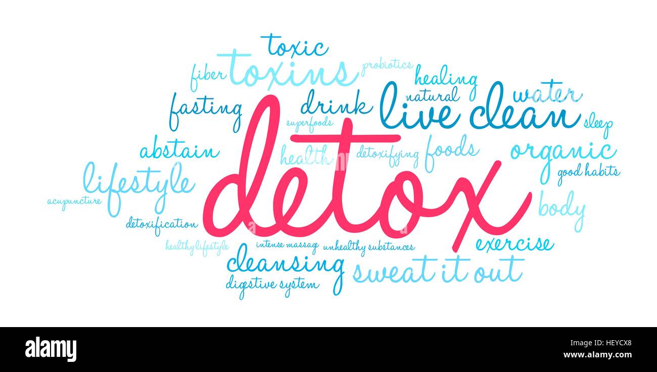 Detox word cloud on a white background Stock Vector Image & Art - Alamy