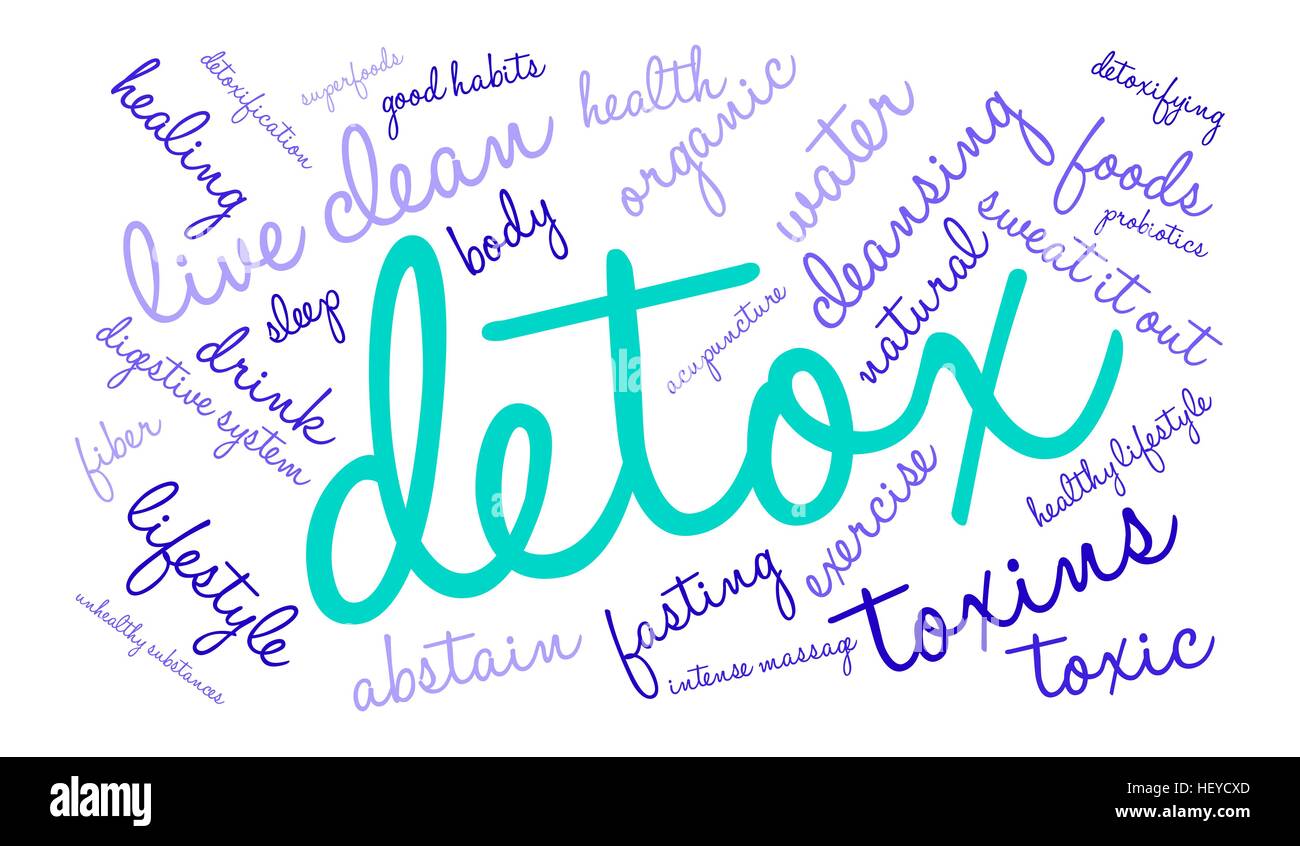 Detox word cloud on a white background Stock Vector Image & Art - Alamy
