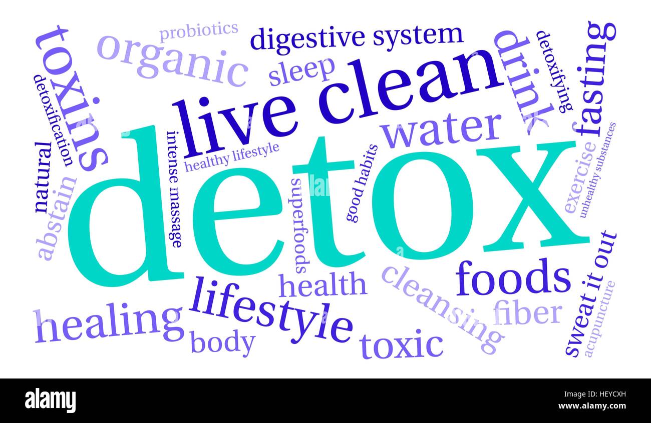 Detox word cloud on a white background Stock Vector Image & Art - Alamy