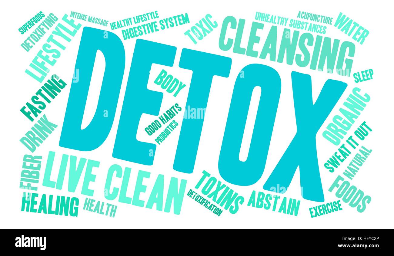 Detox word cloud on a white background Stock Vector Image & Art - Alamy