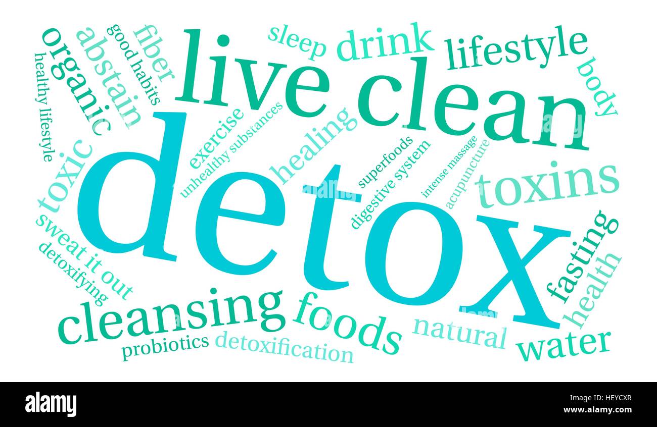 Detox word cloud on a white background Stock Vector Image & Art - Alamy