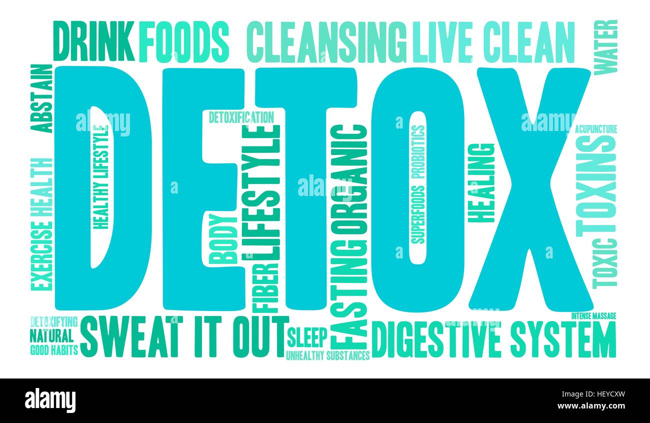 Detox word cloud on a white background Stock Vector Image & Art - Alamy