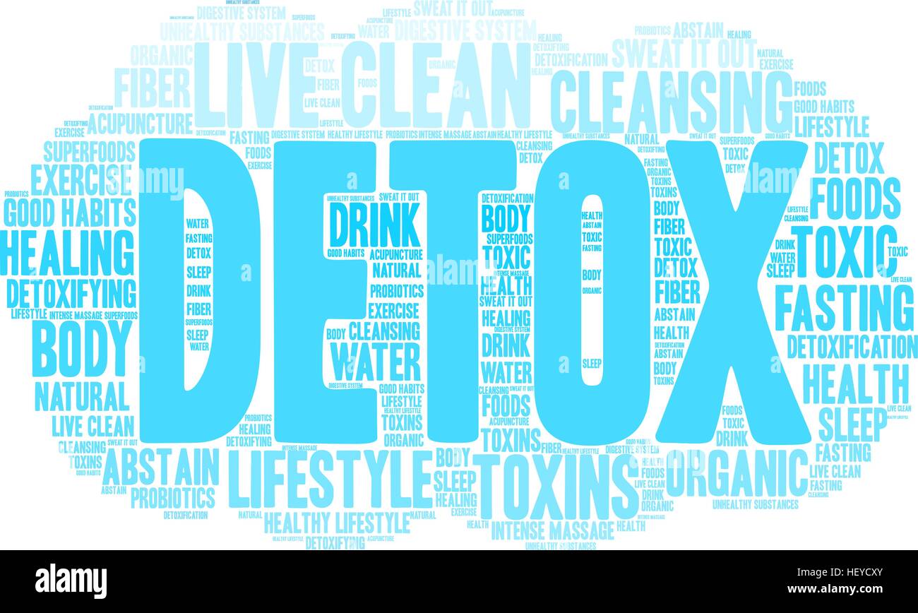 Detox word cloud on a white background Stock Vector Image & Art - Alamy
