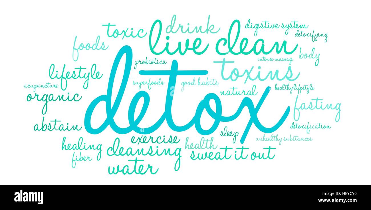 Detox word cloud on a white background Stock Vector Image & Art - Alamy
