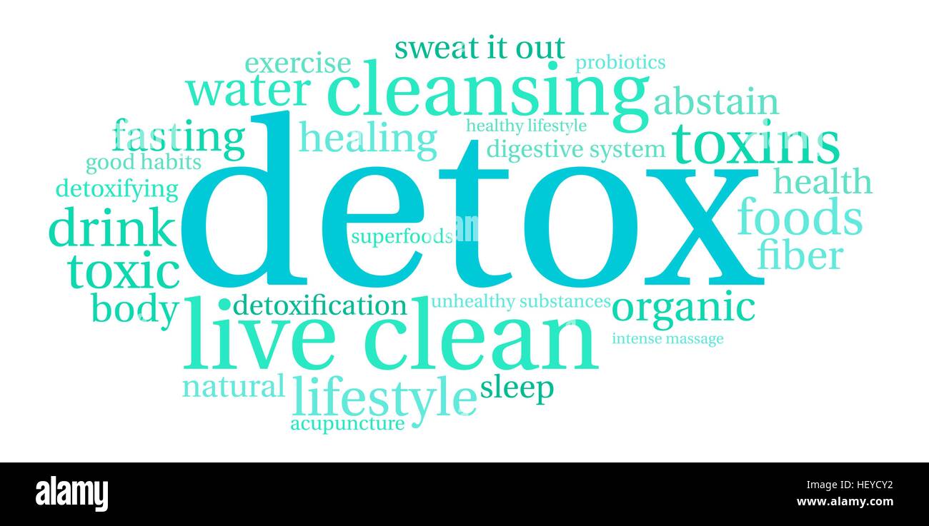 Detox word cloud on a white background Stock Vector Image & Art - Alamy