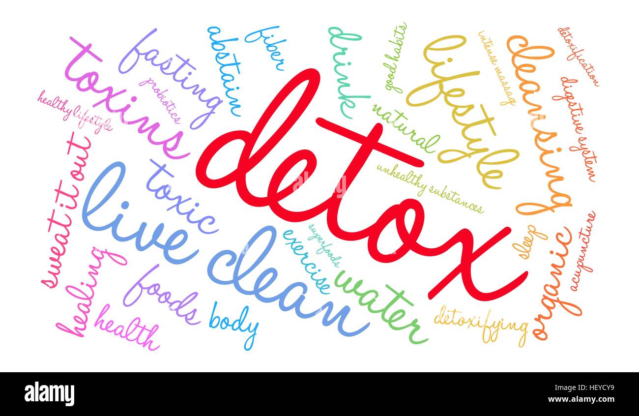 Detox word cloud on a white background Stock Vector Image & Art - Alamy