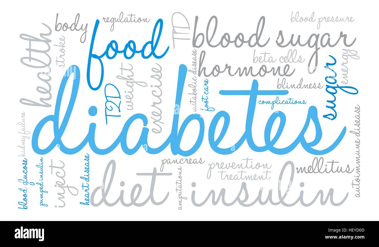 Diabetes word cloud on a white background Stock Vector Image & Art - Alamy
