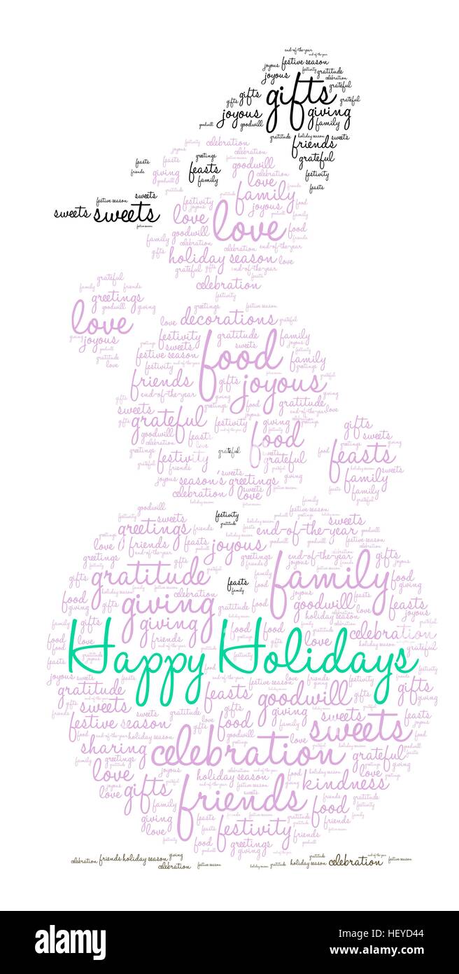 HappyHolidays word cloud on a white background Stock Vector Image & Art ...