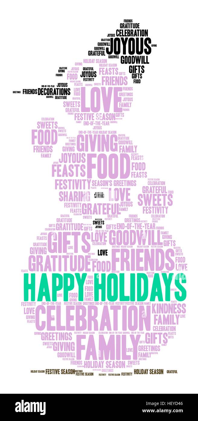 HappyHolidays word cloud on a white background Stock Vector Image & Art ...