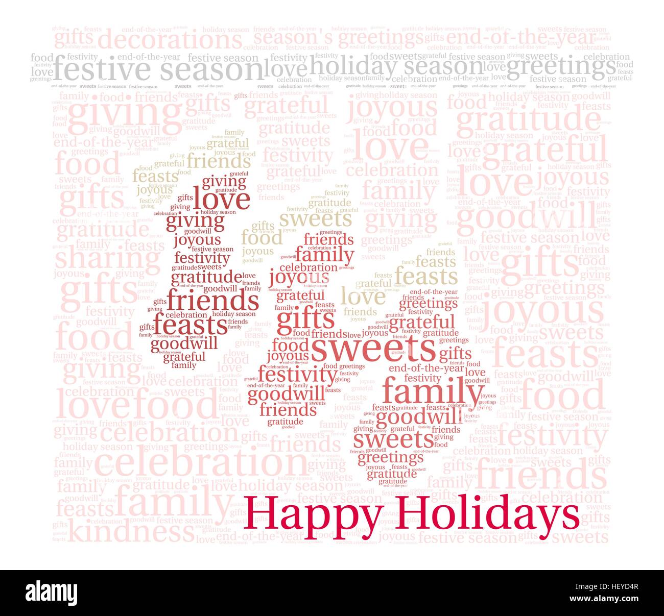 HappyHolidays word cloud on a white background Stock Vector Image & Art ...